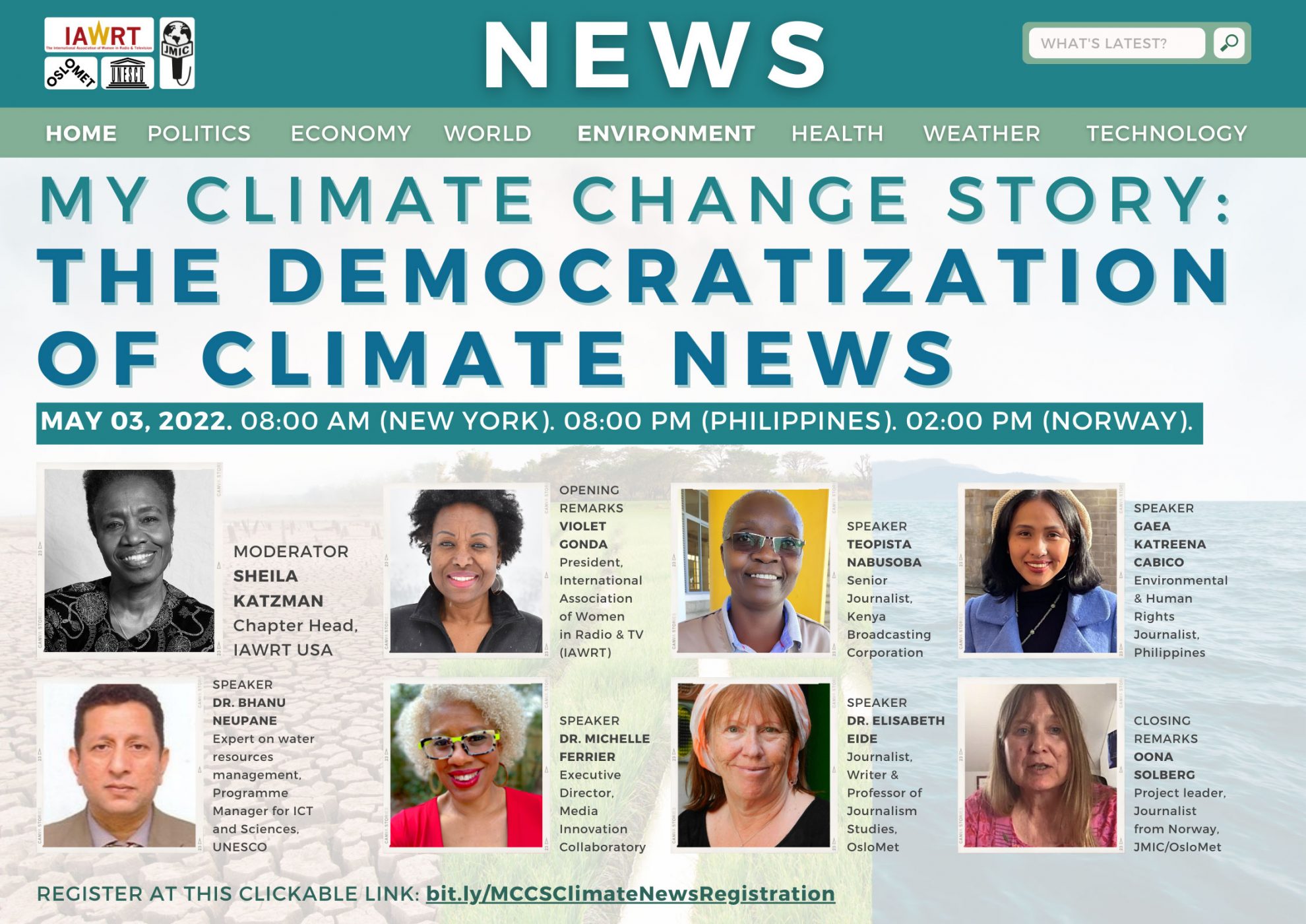 MY CLIMATE CHANGE STORY: The democratization of climate news - JMIC
